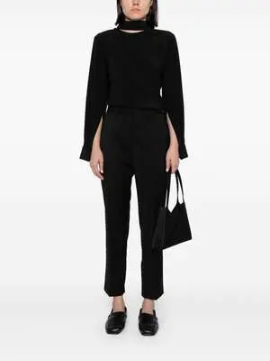 Helmut Lang Detachable-scarf Silk Blouse
