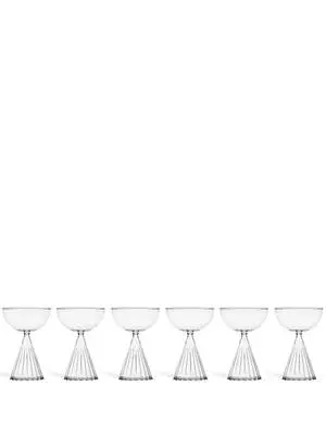 ICHENDORF MILANO Tutu Faceted Champagne Glasses - White