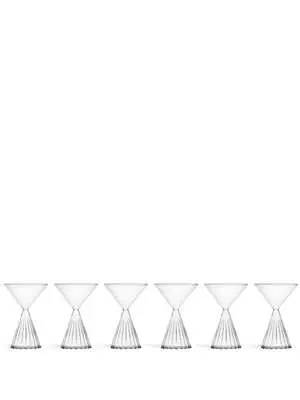 ICHENDORF MILANO Tutu Faceted Martini Glasses - White