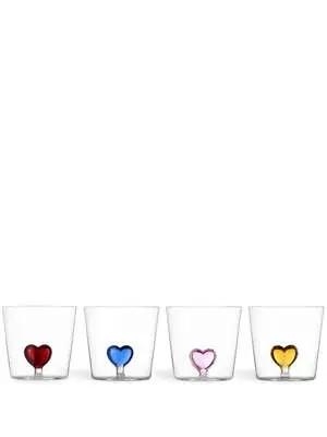 ICHENDORF MILANO Cuore Glass Tumbler - White