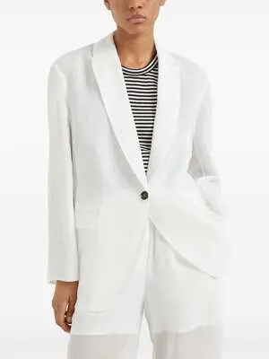 Brunello Cucinelli Single-breasted Cotton Blazer