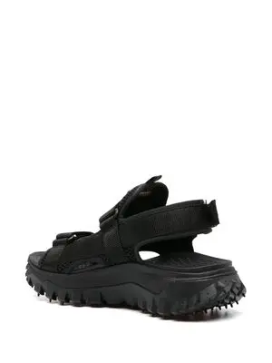 Moncler Vela Logo-patch Sandals - Black