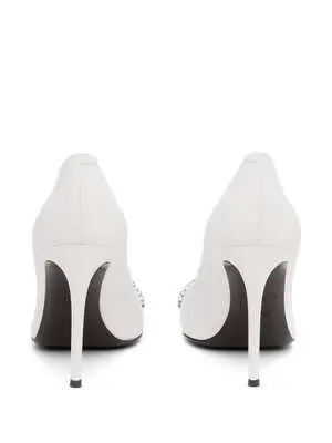 AREA Crystal-embellished Stiletto Pumps