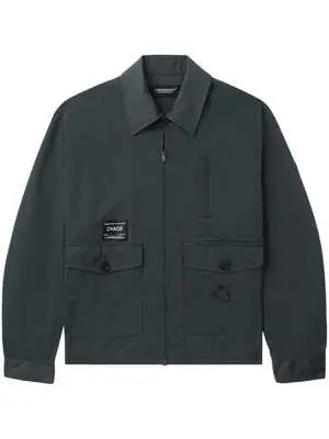 Undercover Logo-patch Twill Shirt Jacket - Grey