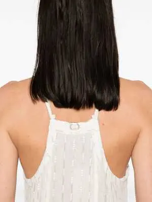 TWINSET Sequinned Georgette Slip Dress