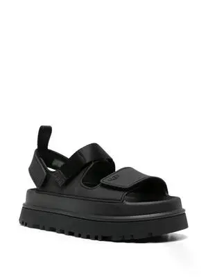 UGG Goldenglow Touch-strap Platform Sandals - Black