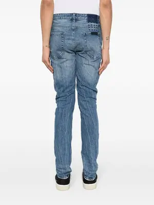 Ksubi Distressed Straight-leg Jeans