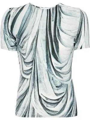 Rabanne Statue-print Crew-neck T-shirt