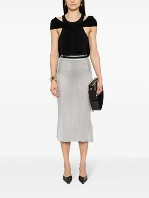 Jacquemus Le Brilho Lurex Midi Skirt