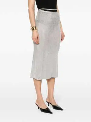 Jacquemus Le Brilho Lurex Midi Skirt