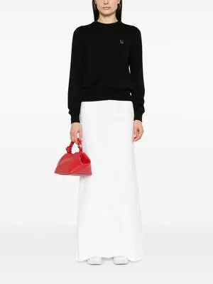 Maison Kitsuné Fox Appliqué Jumper - Black