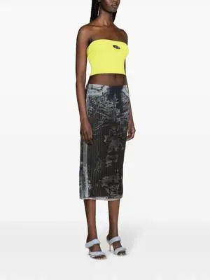 DIESEL® De-pra-fse1 Denim Midi Skirt