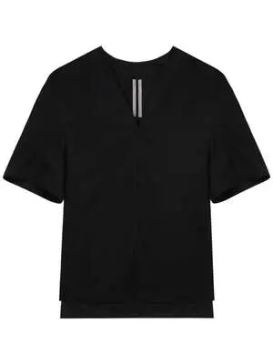 Rick Owens V-neck T-shirt - Black