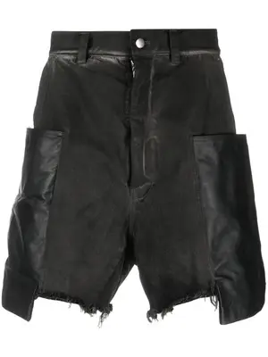 Rick Owens Stefan Panelled Cargo Shorts - Black