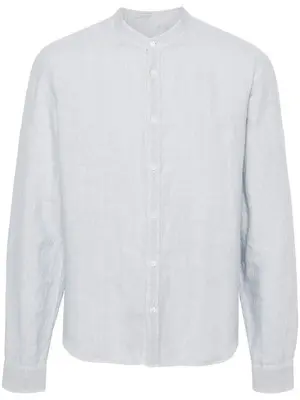 Zadig&Voltaire Stan Officier Linen Shirt - Blue