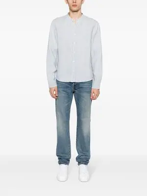 Zadig&Voltaire Stan Officier Linen Shirt - Blue