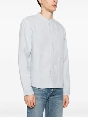 Zadig&Voltaire Stan Officier Linen Shirt - Blue