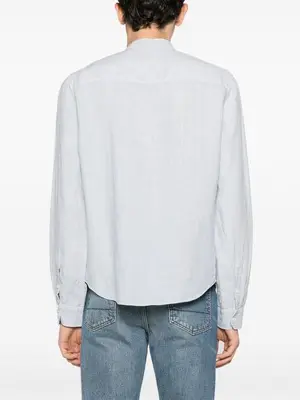 Zadig&Voltaire Stan Officier Linen Shirt - Blue