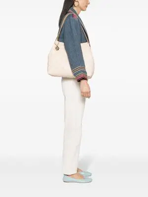 Tory Burch Fleming Soft Drawstring Tote Bag - Neutrals