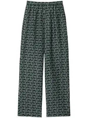 Burberry Printed Silk Trousers