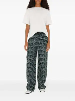 Burberry Printed Silk Trousers