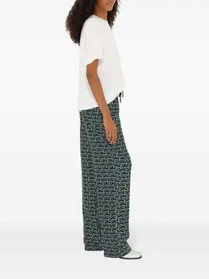 Burberry Printed Silk Trousers