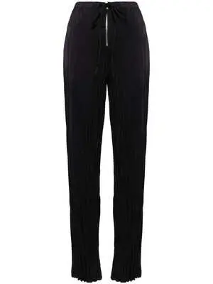 Helmut Lang Crinkled Satin Trousers - Black