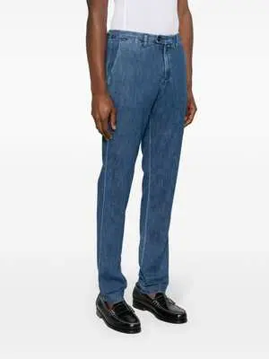 Corneliani Mid-rise Tapered Jeans - Blue