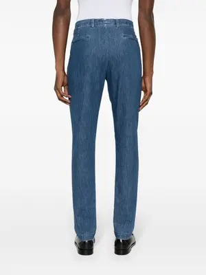 Corneliani Mid-rise Tapered Jeans - Blue