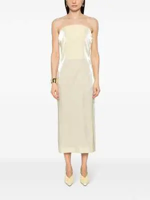 Jacquemus La Robe Carino Midi Dress - Yellow