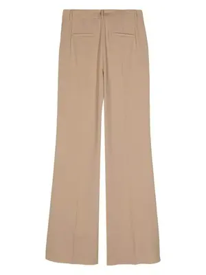 Sportmax Oxalis Wool Flared Trousers - Neutrals