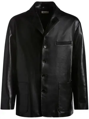Bally Single-breasted Leather Blazer