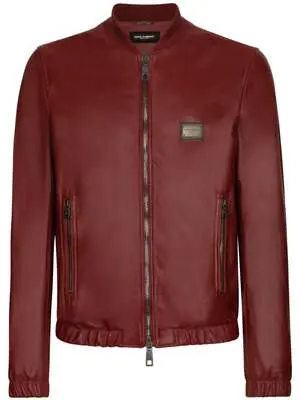 Dolce & Gabbana Leather Jacket - Red