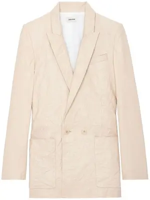 Zadig&Voltaire Peak-lapel Leather Blazer