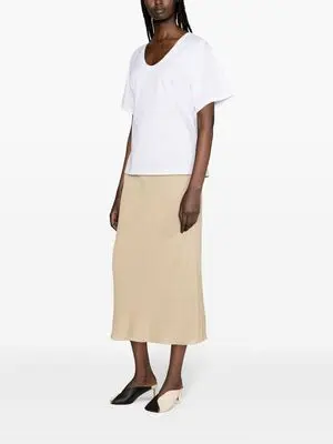 BY MALENE BIRGER Biancos Seersucker Maxi Skirt - Neutrals
