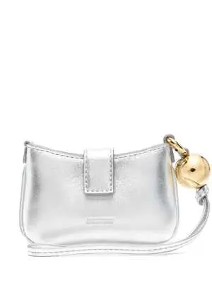 Jacquemus Le Porte Bisou Leather Wallet - Silver