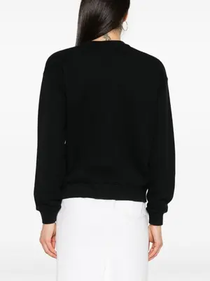 Maison Kitsuné Fox-appliqué Sweatshirt - Black