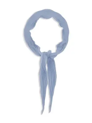 AMI Paris Plissé-effect Crepe Scarf