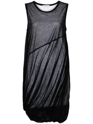 Helmut Lang Bubble Sheer-overlay Dress