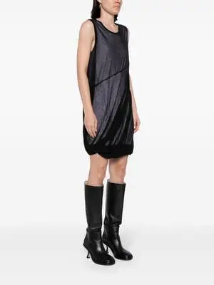 Helmut Lang Bubble Sheer-overlay Dress