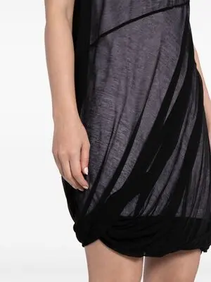 Helmut Lang Bubble Sheer-overlay Dress