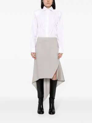 Helmut Lang Asymmetric Midi Skirt