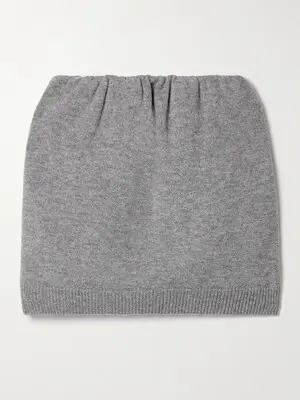 Sasuphi Ruched Cashmere Mini Skirt