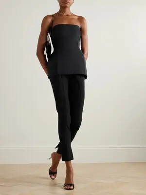 Magda Butrym Grain De Poudre Cotton Bustier Top