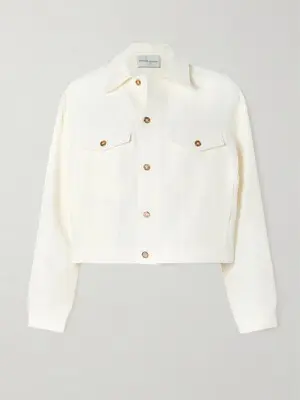 Loulou De Saison Kerria Dupioni Jacket - Ivory