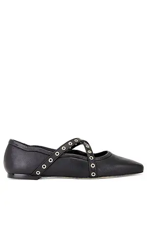 Raye Ralphie Flat With Gold-tone Grommets
