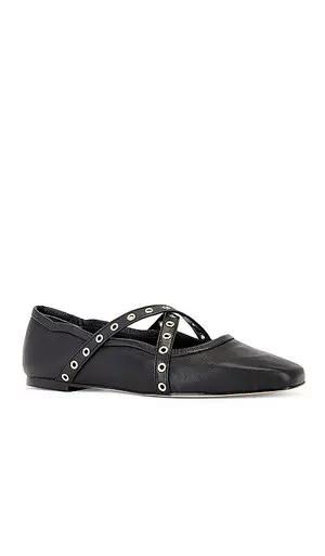 Raye Ralphie Flat With Gold-tone Grommets