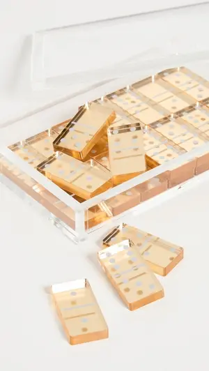 TIZO DESIGN Tizo Gold Domino Set Gold
