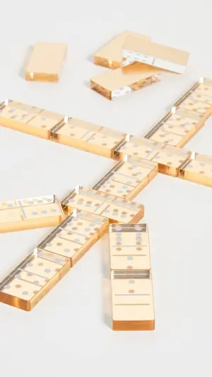 TIZO DESIGN Tizo Gold Domino Set Gold