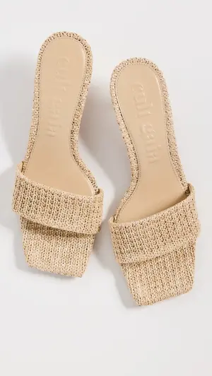 Cult Gaia Ada Raffia Sandals